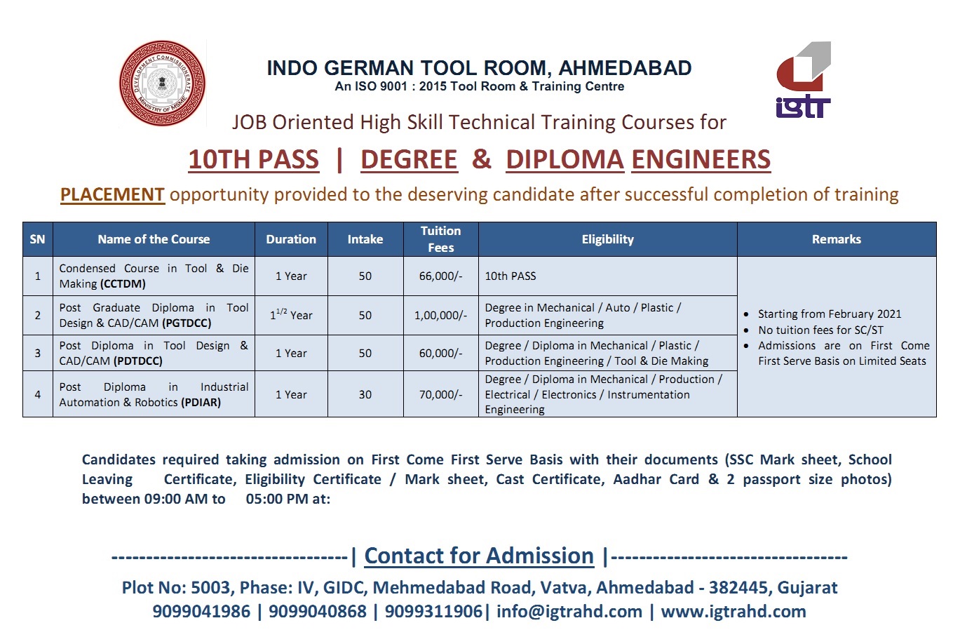 Indo German Tool Room - Ahmedabad
